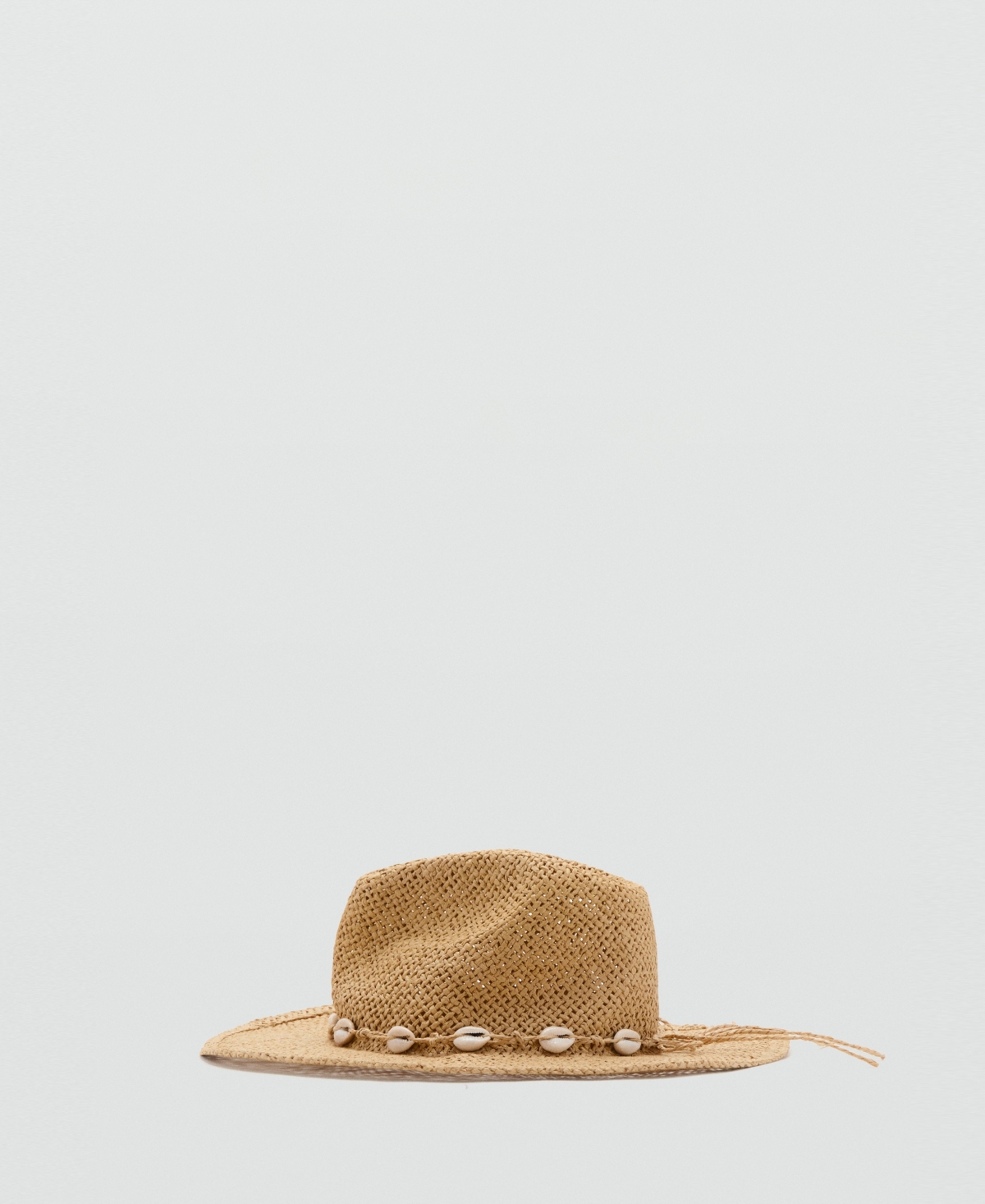 Click here for Mango Womens Shells Detail Natural-Fiber Hat - Bei... prices