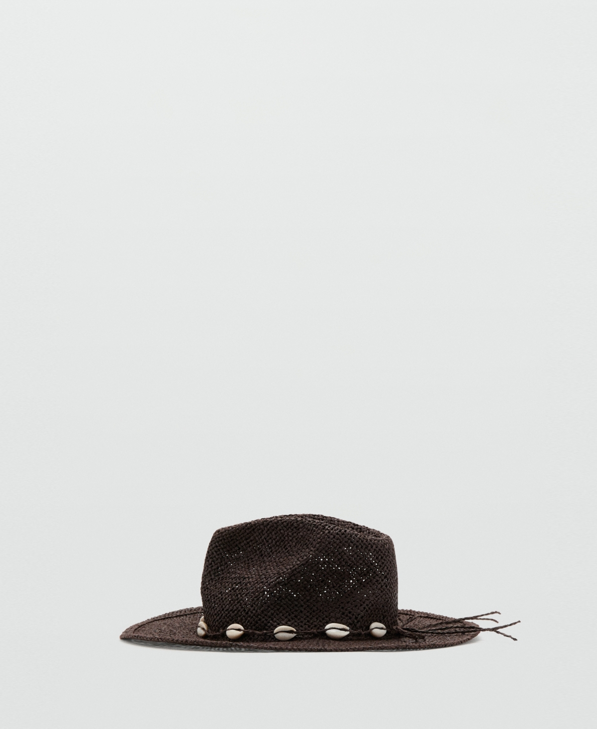 Click here for Mango Womens Shells Detail Natural-Fiber Hat - Cho... prices