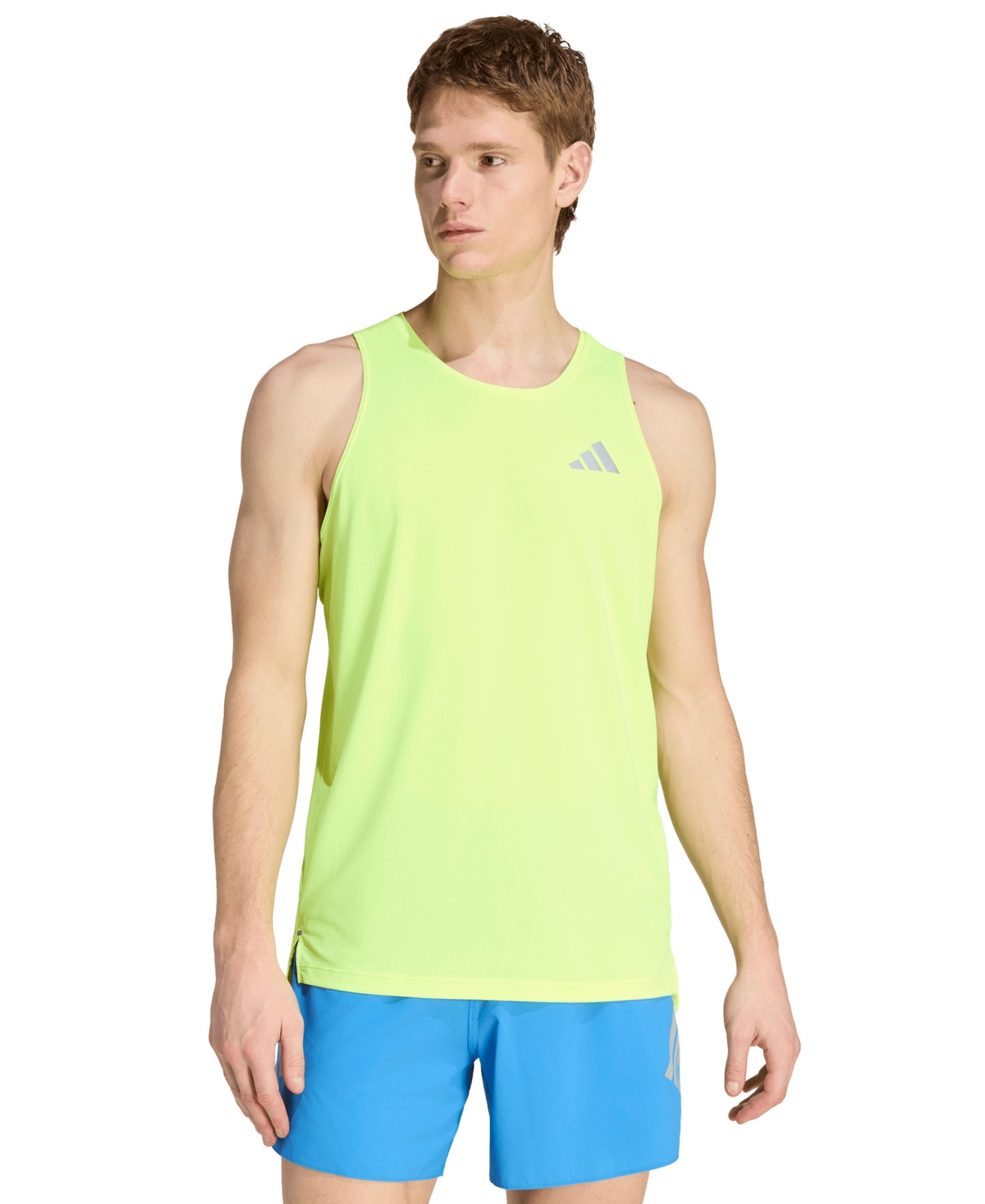 Click here for adidas Mens Sleeveless Round Neck Tank Top - Solar... prices