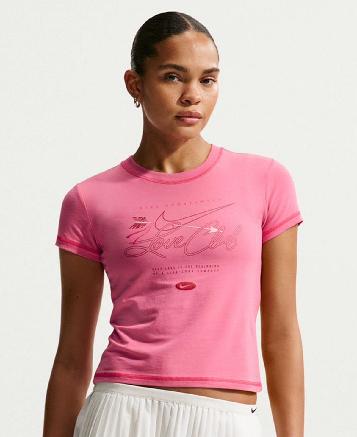 Click here for Nike Sportswear Womens Chill Knit Slim Short-Sleev... prices