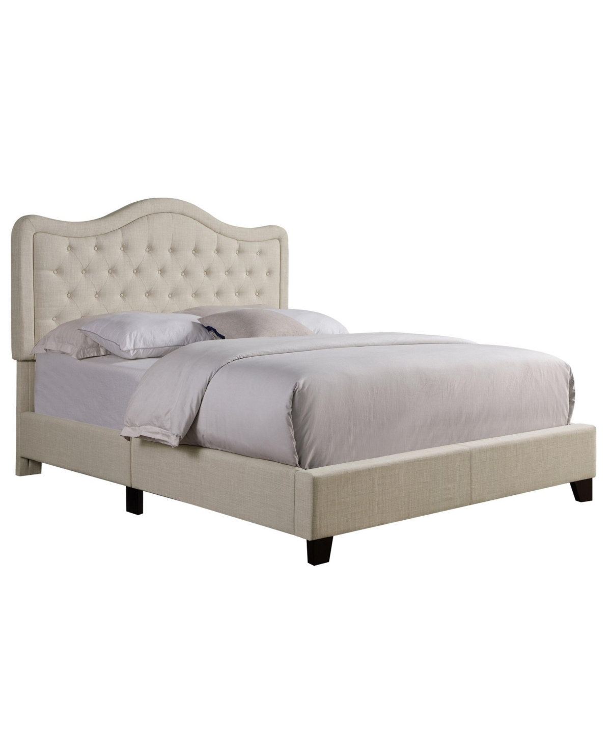 Click here for Boyel Living Modern Upholstered Bed Frame with Cur... prices