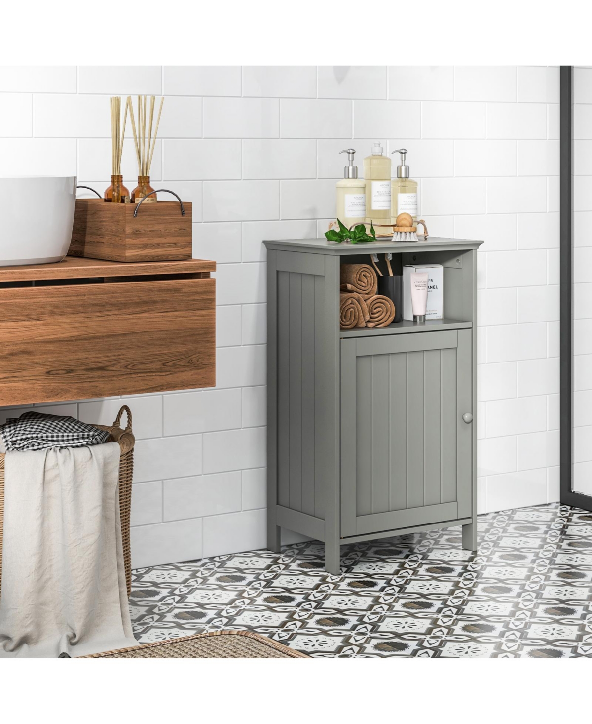Click here for sumyeg Freestanding Bathroom Storage Cabinet with... prices