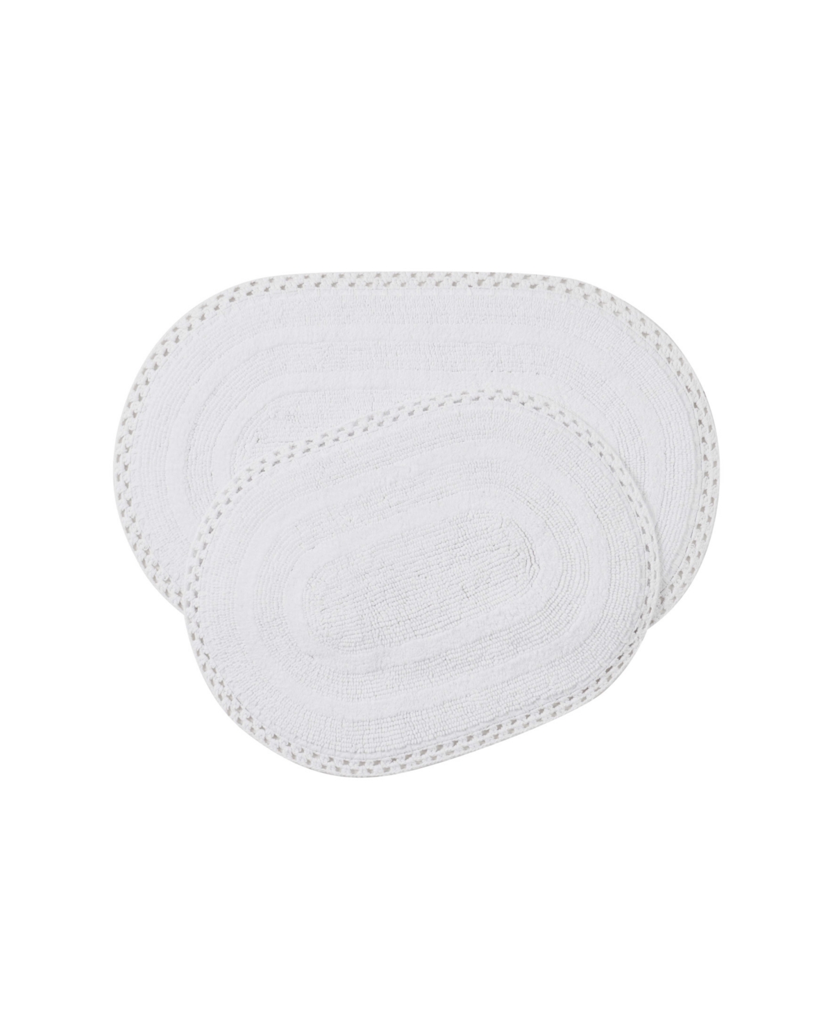 Click here for Laura Ashley Camilla Crochet Border 2-Pc. Oval Bat... prices