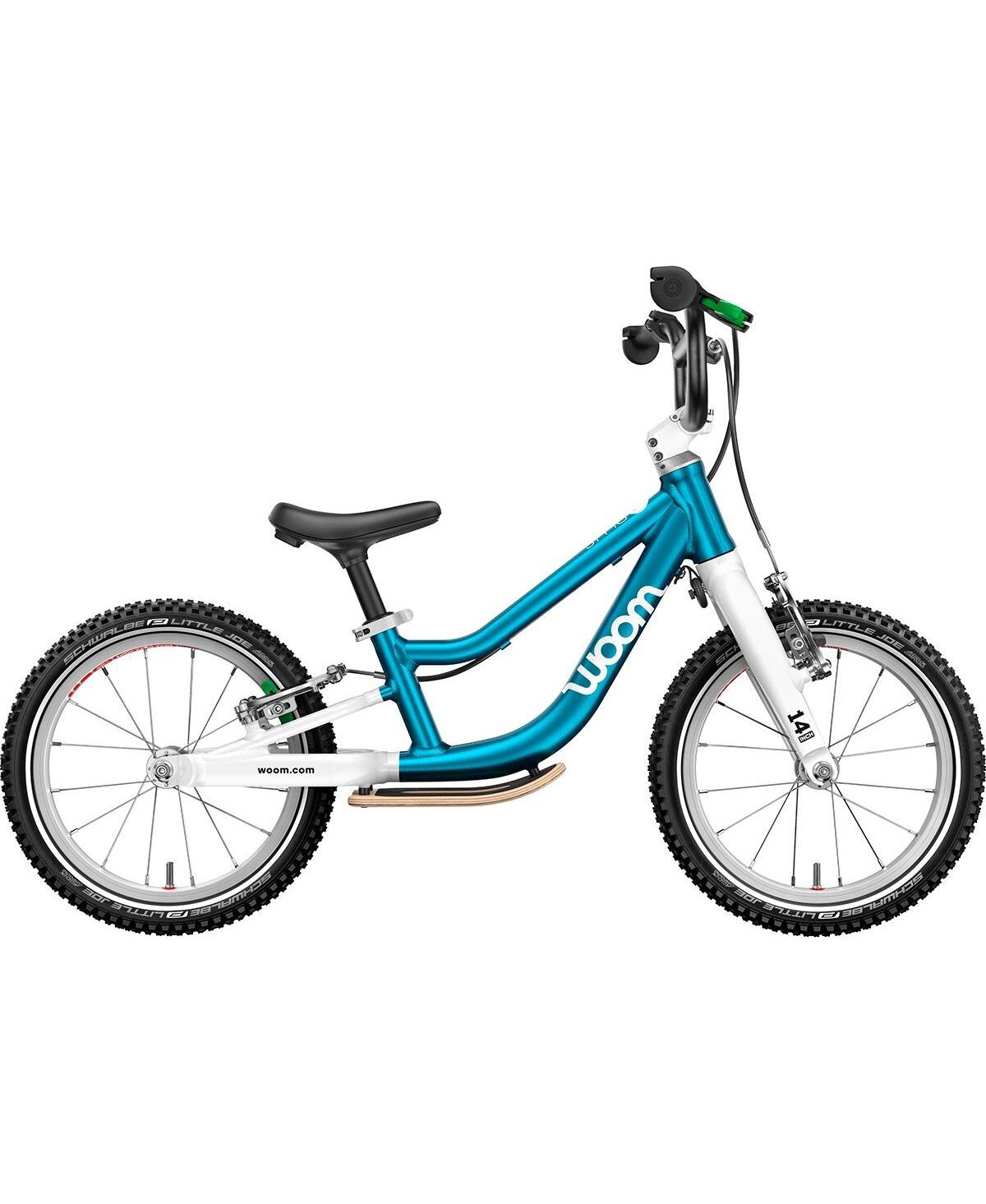 Click here for Woom Kids Go 1 Plus 14in Bike - Metallic blue prices