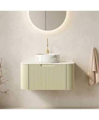 Click here for Sillysis Wall Mounted Bathroom Vanity With Sintere... prices