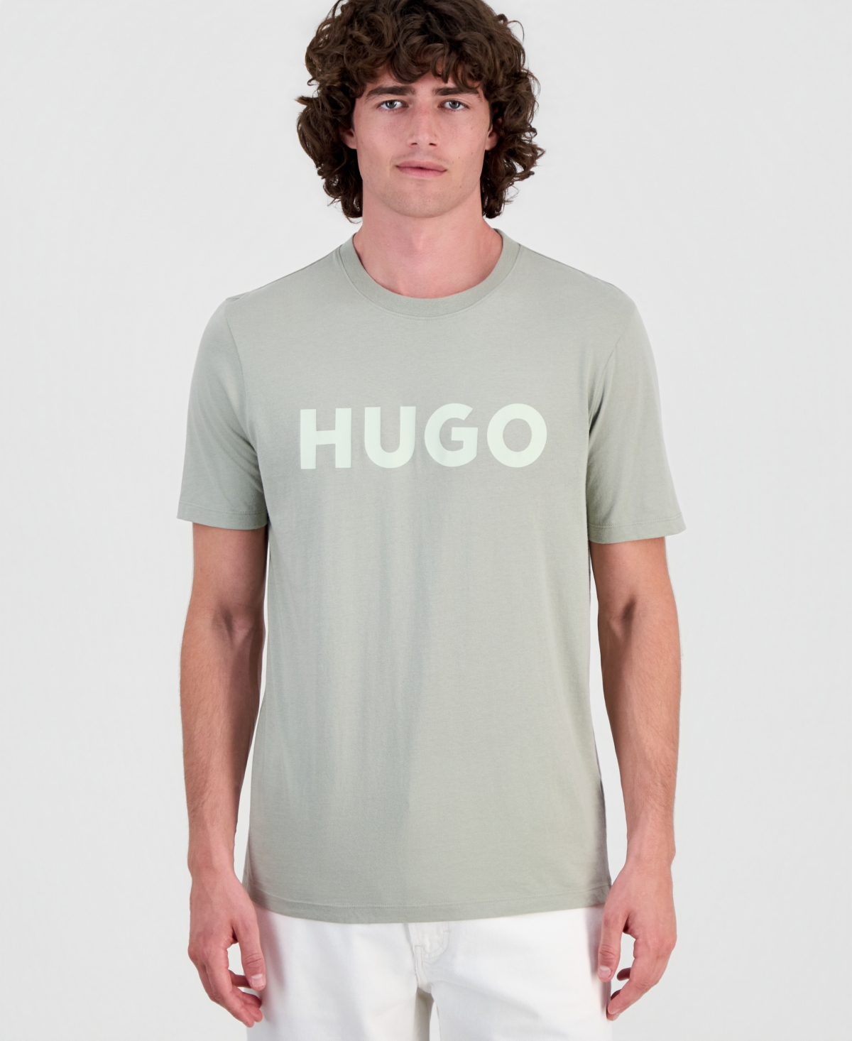 Click here for Hugo by Hugo Boss Mens Dulivio Logo T-Shirt - LT/P... prices