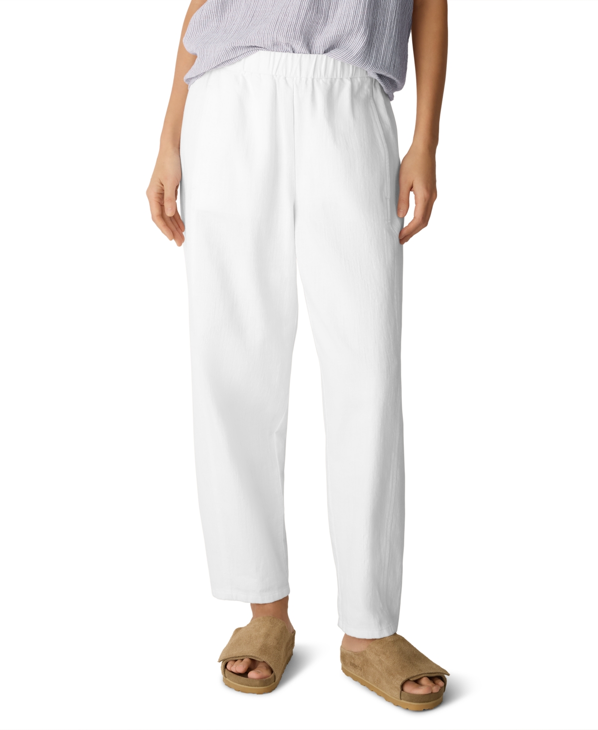 Click here for Eileen Fisher Womens Elastic Waist Lantern Ankle L... prices
