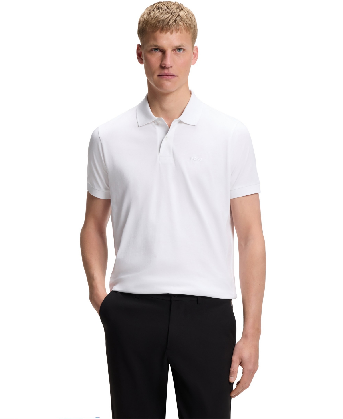 Click here for Boss by Hugo Boss Mens Regular-Fit Embroidered Log... prices