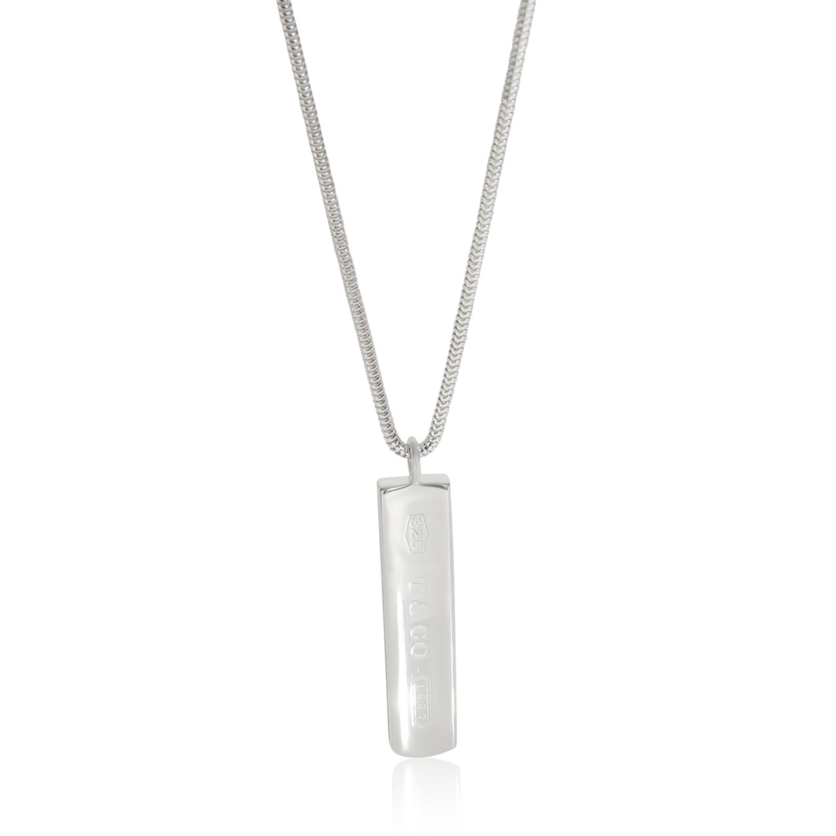 Click here for Pre-Owned Tiffany & Co Sterling Silver 1837 Bar Pe... prices