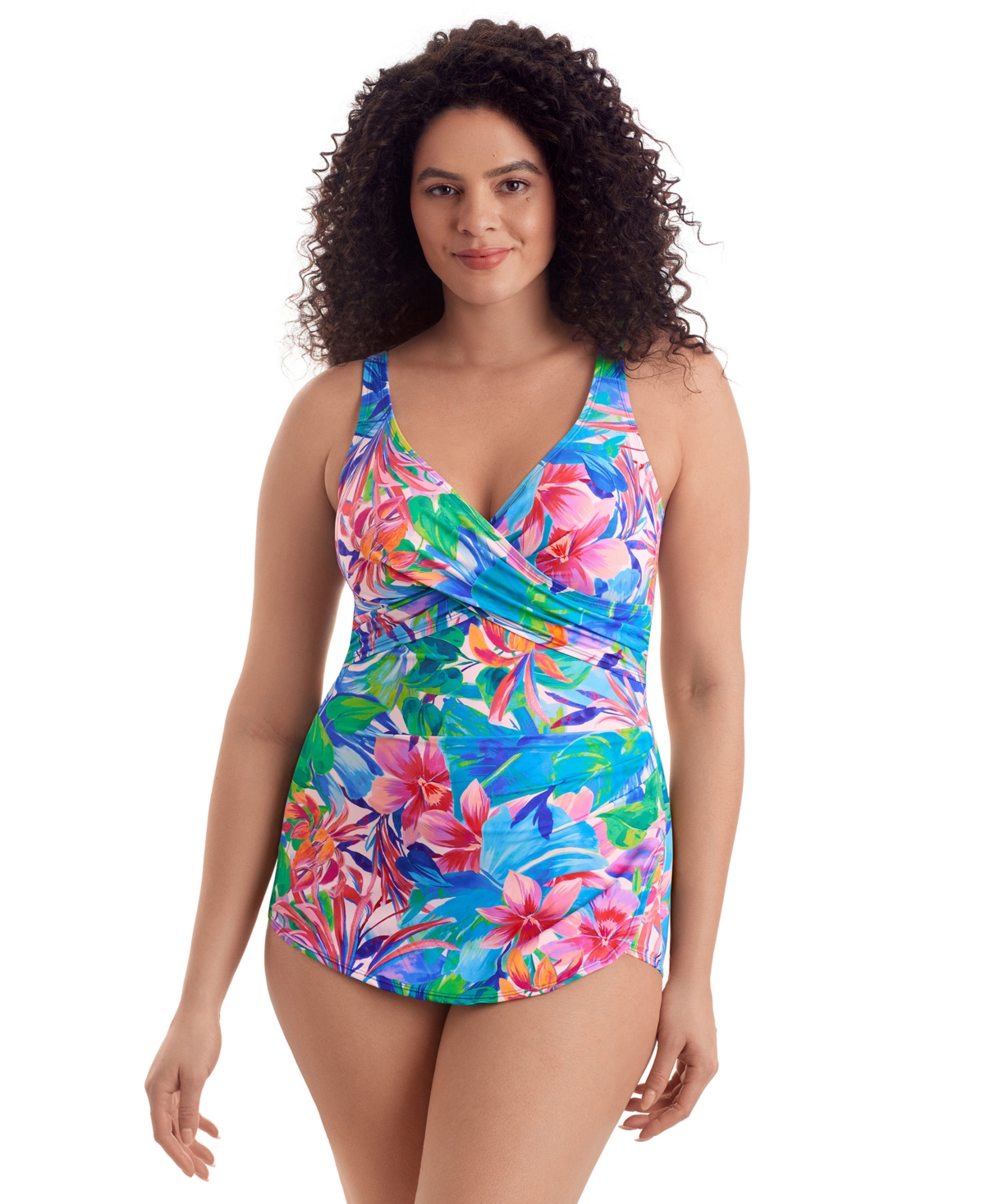 Click here for ShapeSolver Womens Cross Over V-Neck Printed One-P... prices
