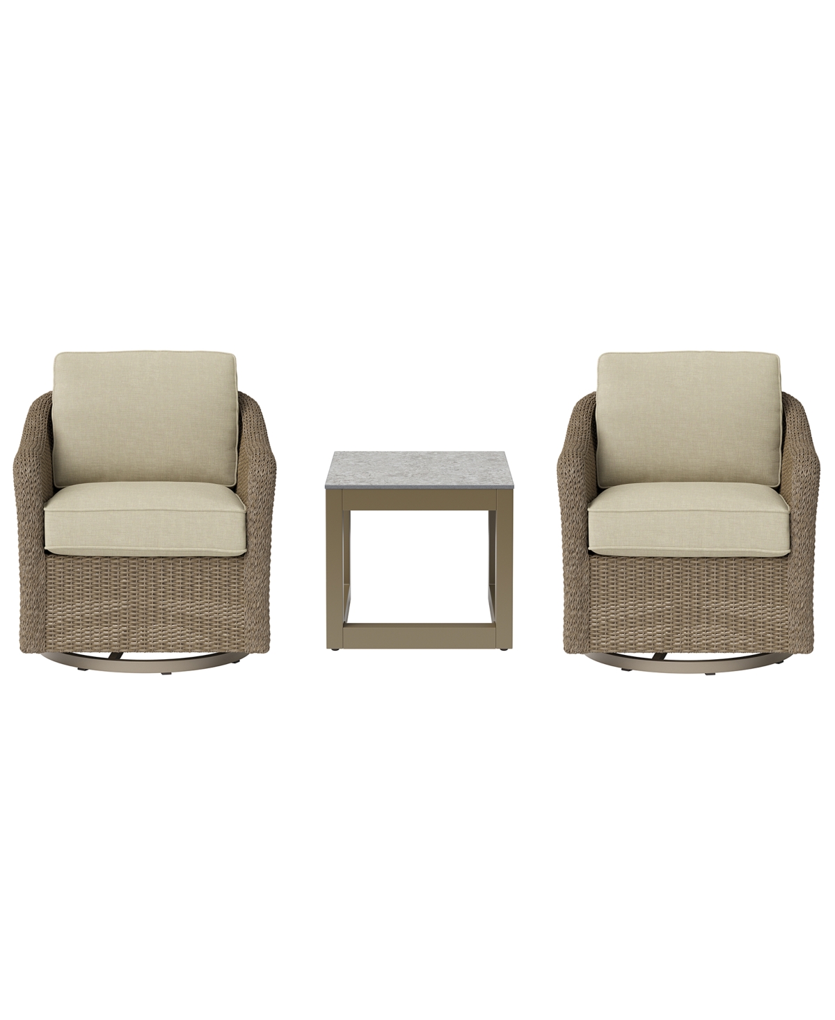 Click here for Agio 31 Sonetta 2-Piece Outdoor Swivel Chairs + 1... prices