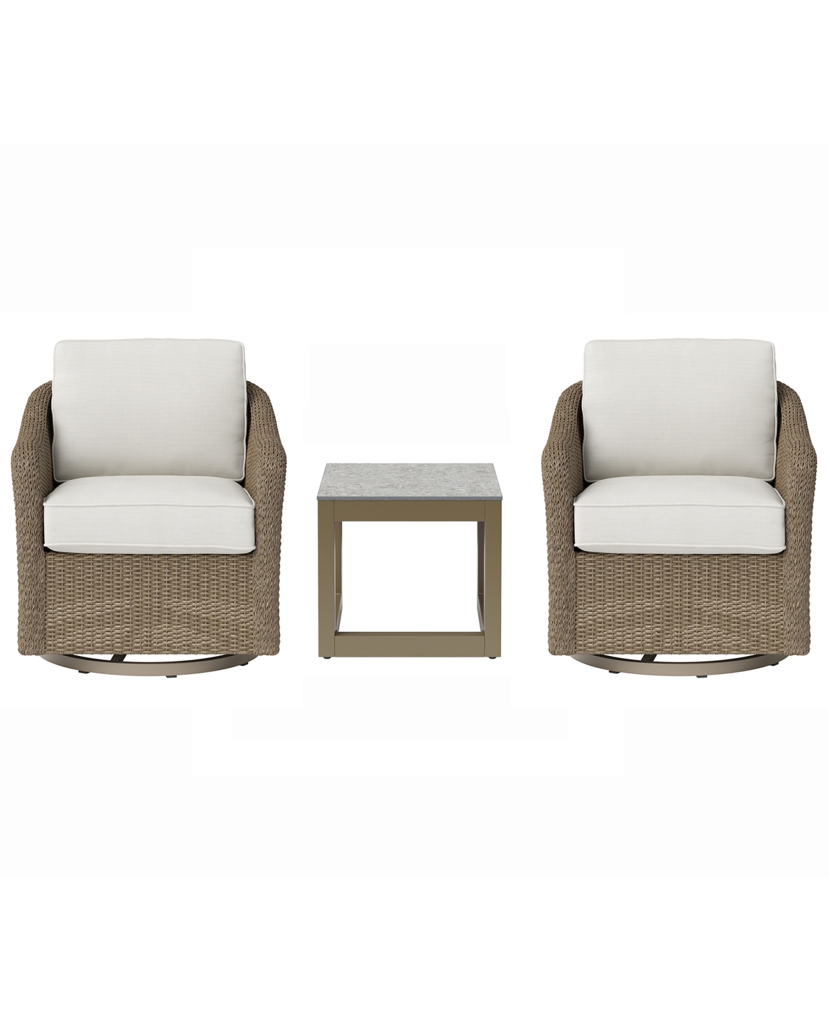 Click here for Agio 31 Sonetta 2-Piece Outdoor Swivel Chairs + 1... prices