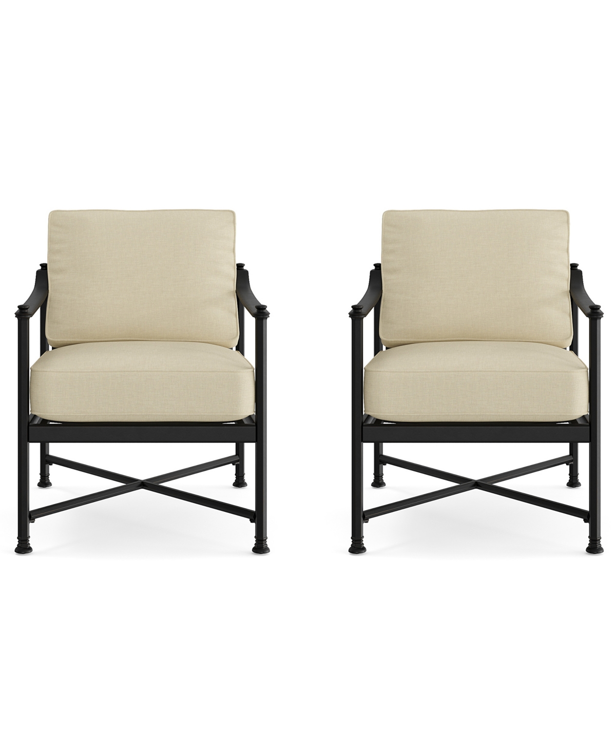 Click here for Agio Wellington Outdoor Club Chairs  Set of 2 - St... prices