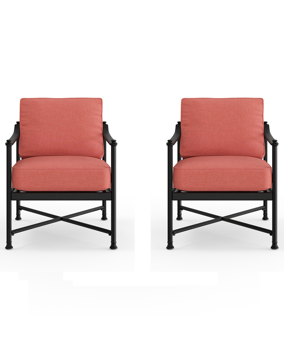 Click here for Agio Wellington Outdoor Club Chairs  Set of 2 - Pe... prices