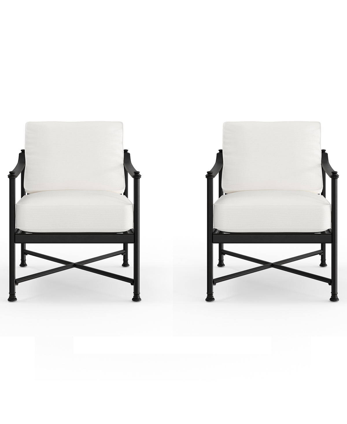 Click here for Agio Wellington Outdoor Club Chairs  Set of 2 - Pe... prices