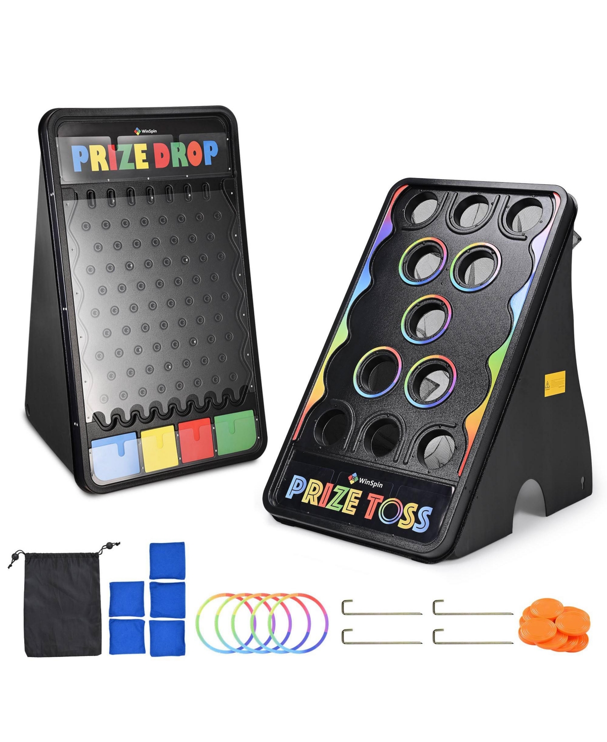 Click here for WinSpin Bean Bag Toss Game and Large Prize Drop Bo... prices