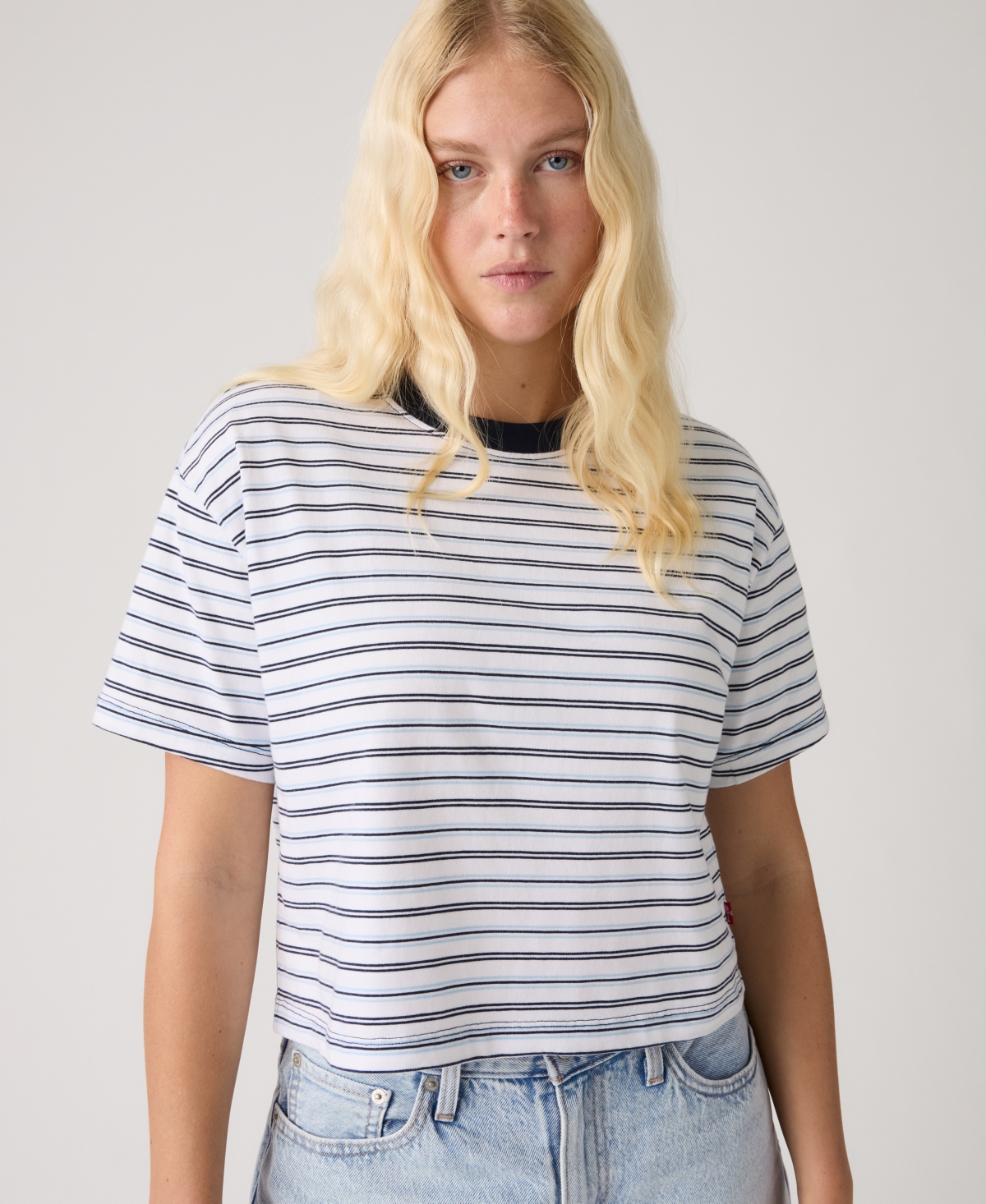 Click here for Levis Womens Crewneck Cropped T-Shirt - Capricorn... prices