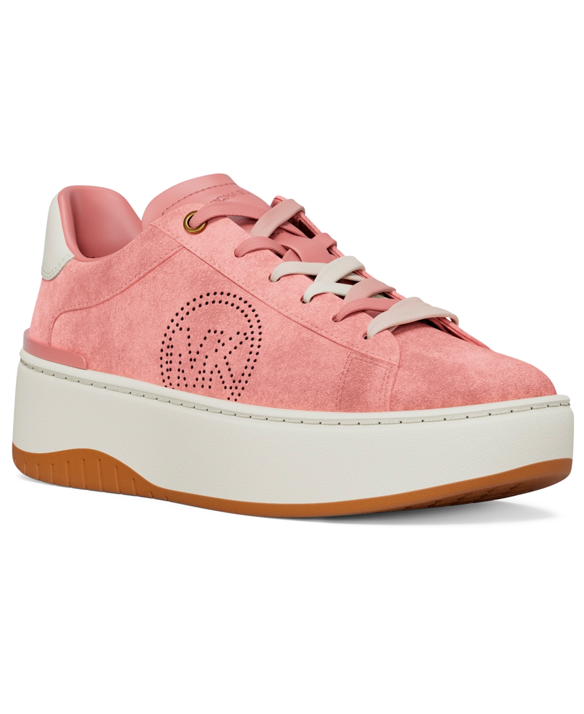 Click here for Michael Michael Kors Womens Dottie Logo Lace-Up Pl... prices