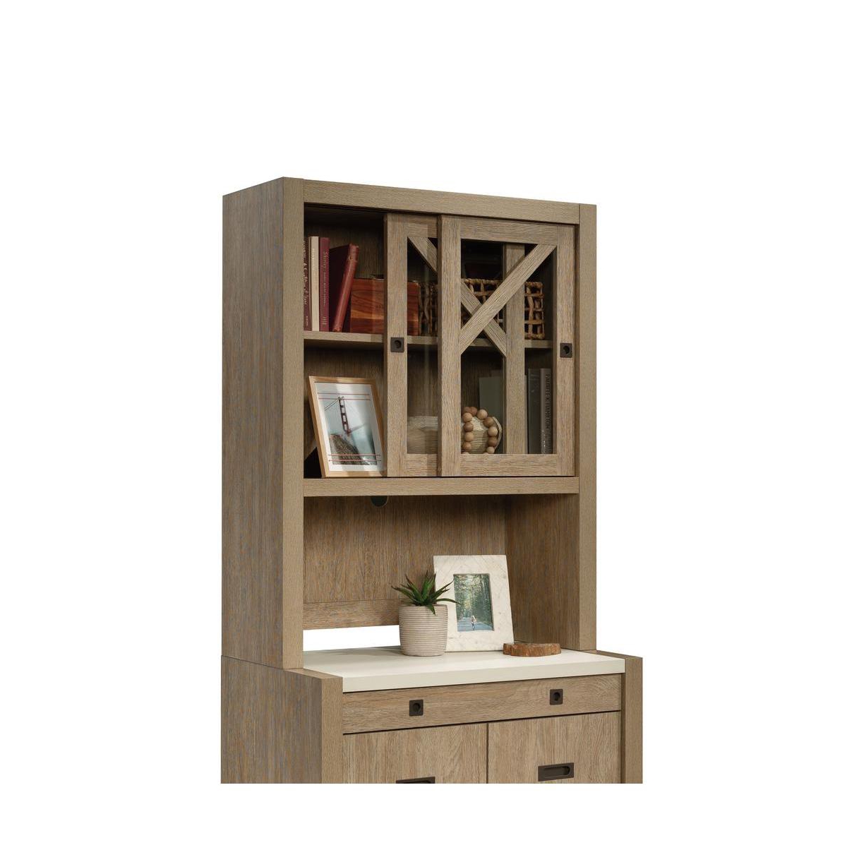 Click here for Sauder Dixon City Commercial Office Hutch - Brushe... prices