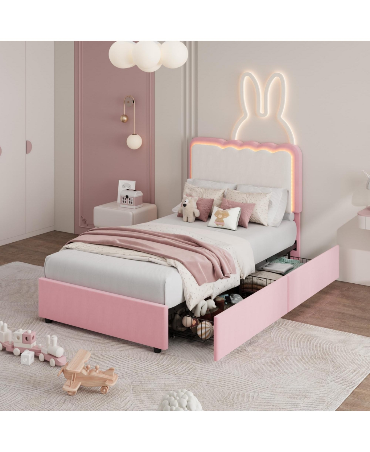Click here for gaomon Full Size Upholstered Bed Frame with Adjust... prices