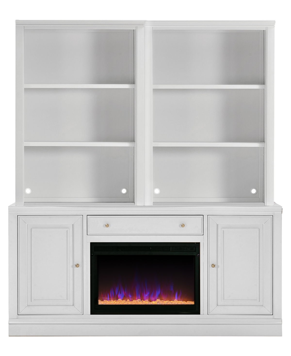Click here for Amren 65 Wood 2 Door Console with Fireplace and tw... prices