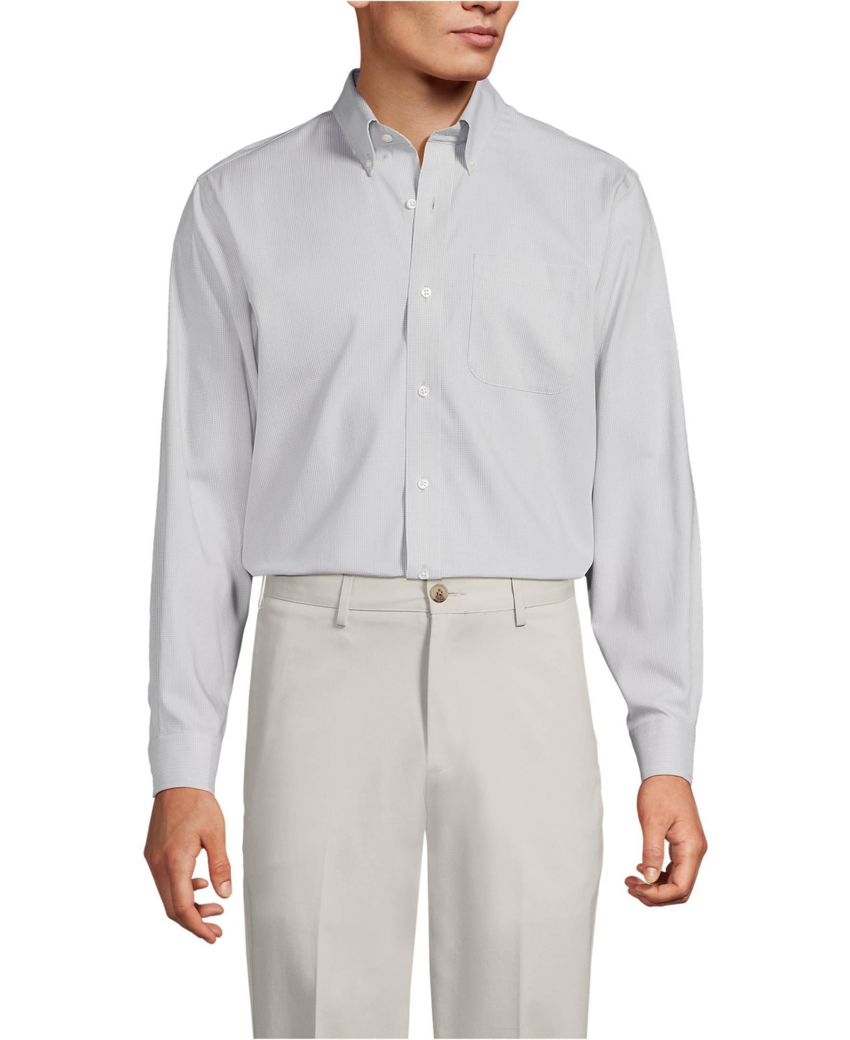 Click here for Lands End Mens Traditional Fit Solid No Iron Supim... prices