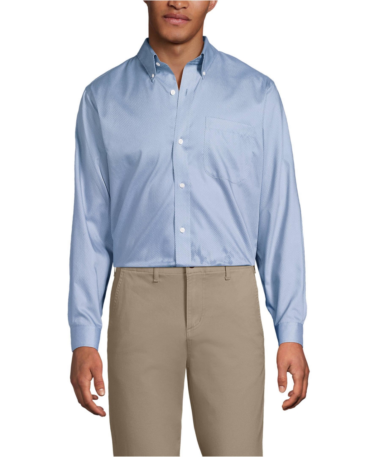 Click here for Lands End Mens Traditional Fit Solid No Iron Supim... prices