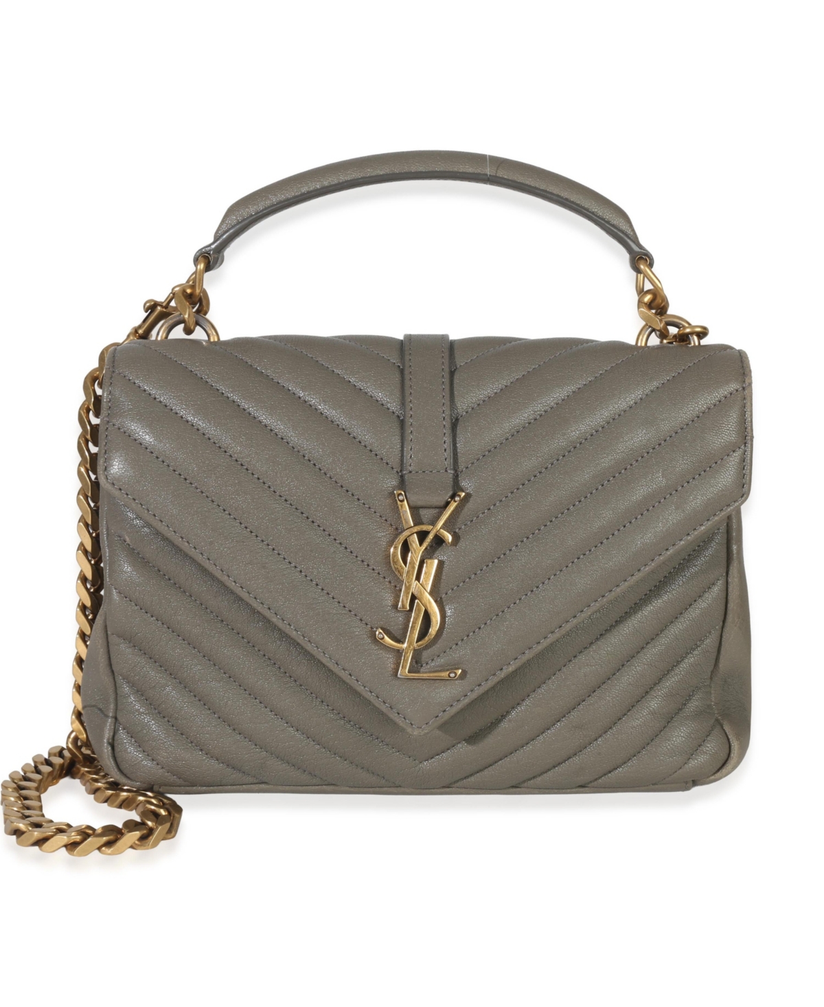Click here for Pre-Owned Saint Laurent Taupe Sheepskin Matelasse... prices
