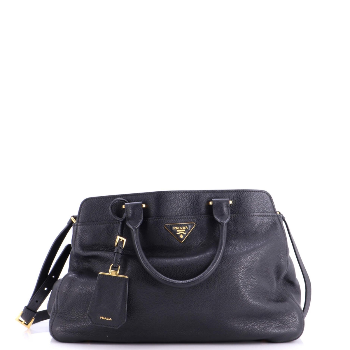 Click here for Pre-Owned Prada Large Convertible Shopping Tote Vi... prices