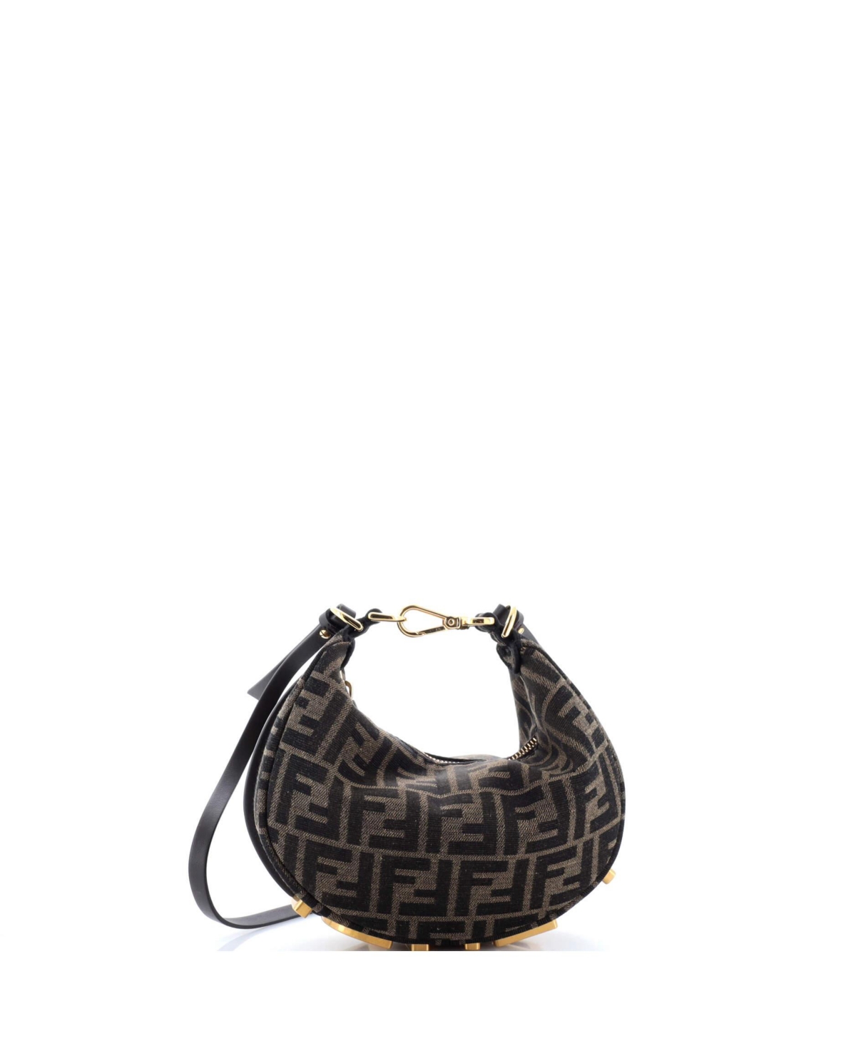 Click here for Pre-Owned Fendi Mini Fendigraphy Bag Zucca Canvas... prices