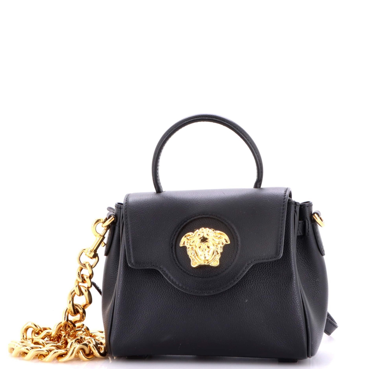 Click here for Pre-Owned Versace Small La Medusa Top Handle Bag L... prices