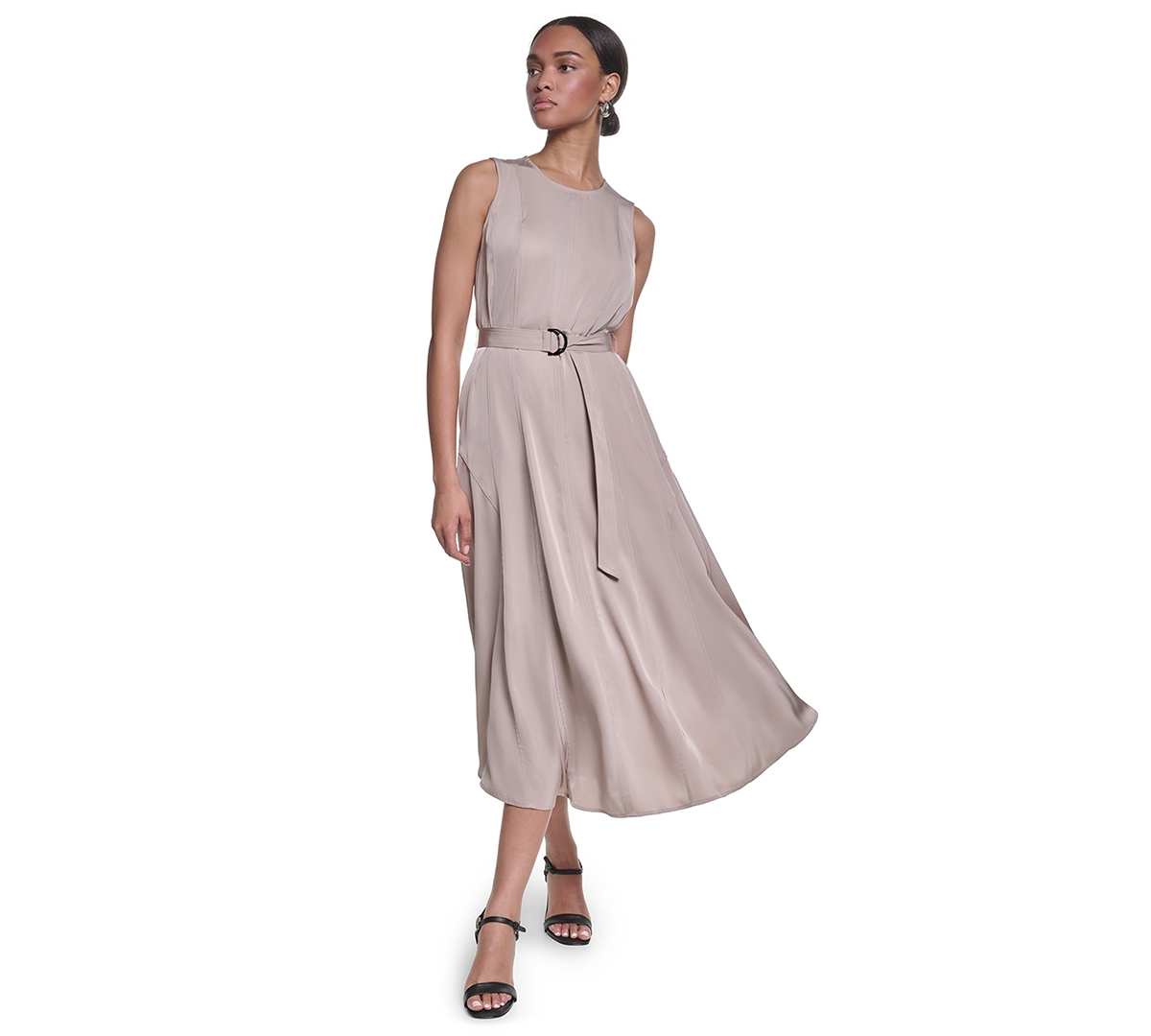 Click here for Karl Lagerfeld Paris Womens Twill Midi Dress - San... prices