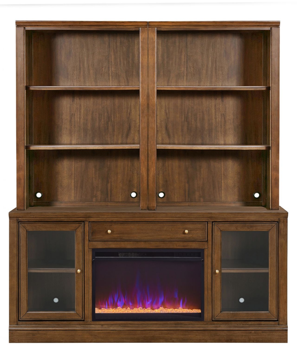 Click here for Amren 65 Wood 2 Door Console with Fireplace and tw... prices
