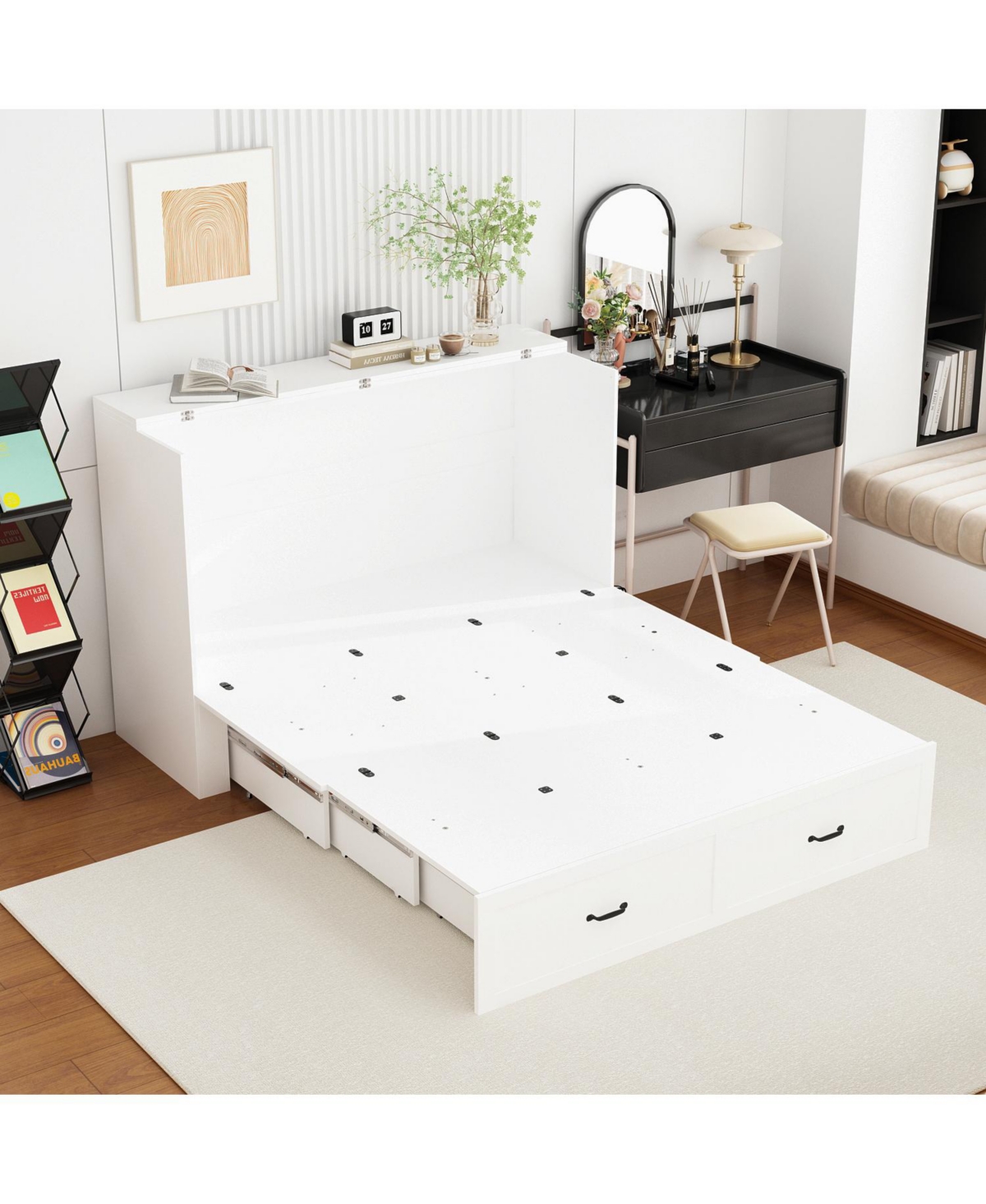 Click here for Homsee Folding Bed with Storage Drawers - Space-Sa... prices