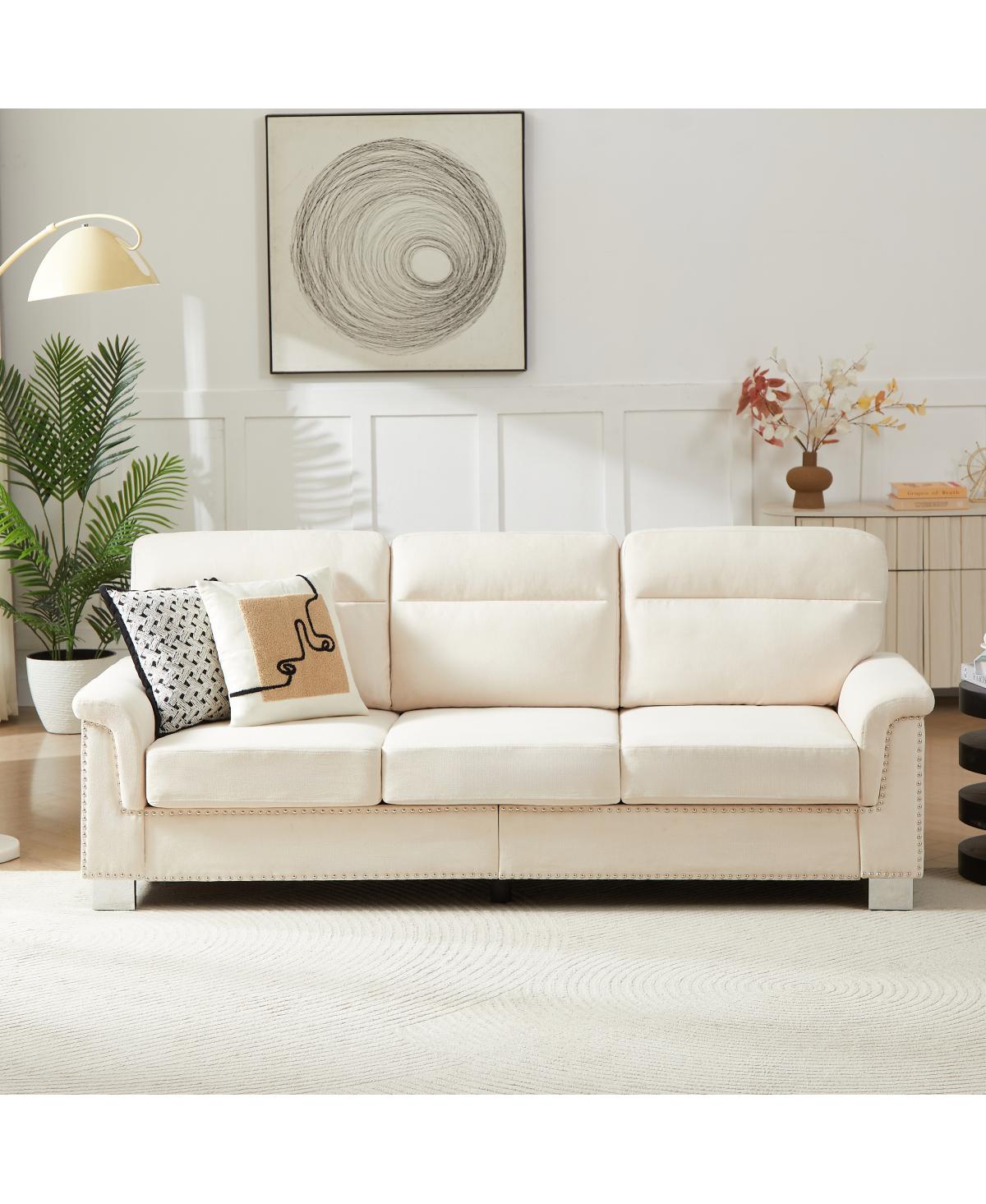 Click here for Streamdale Furniture 82 Modern Snowfleece 3-Seater... prices