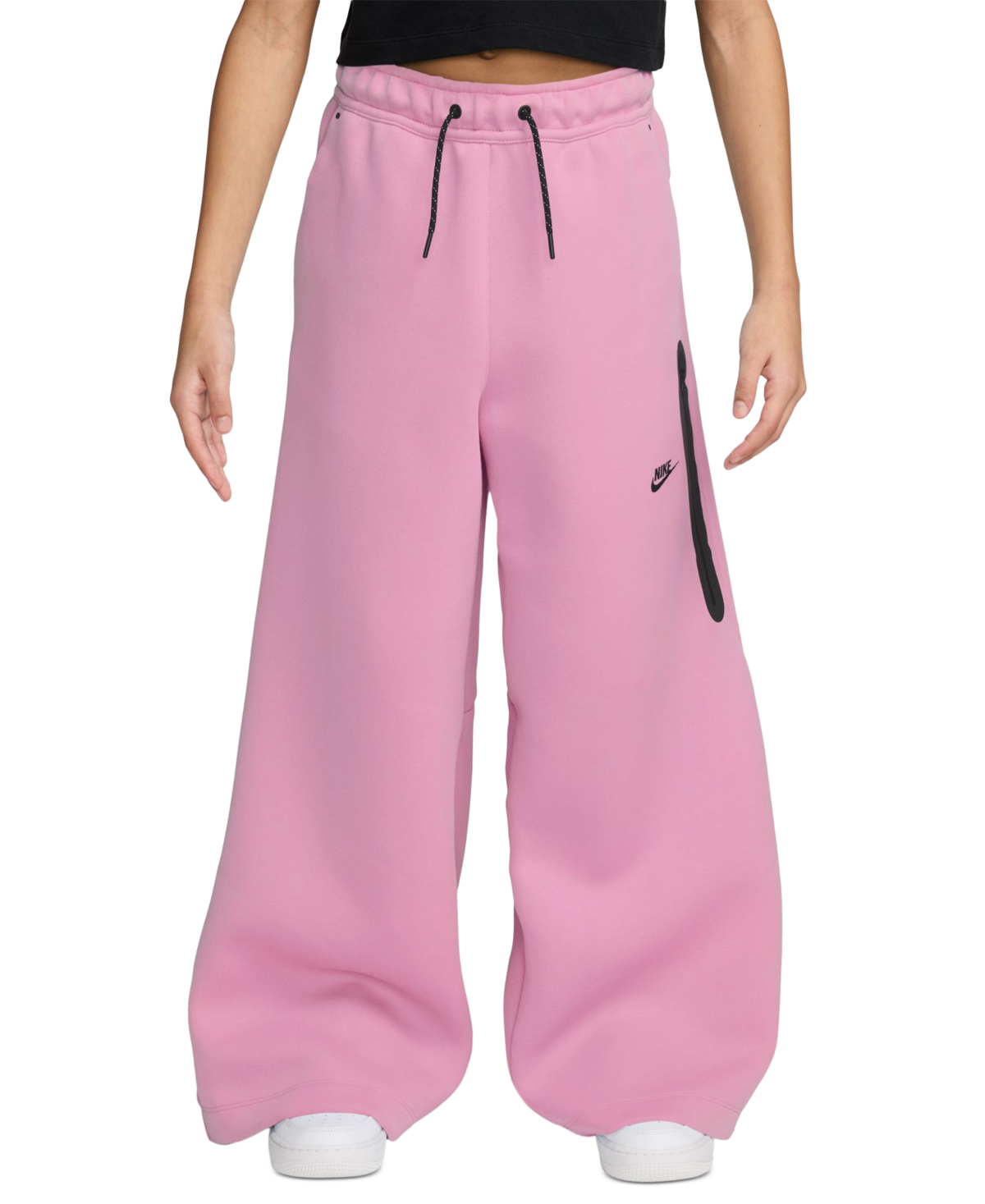 Click here for Nike Girls 7-16 Wide-Leg Pants - Pink Rise/Black prices