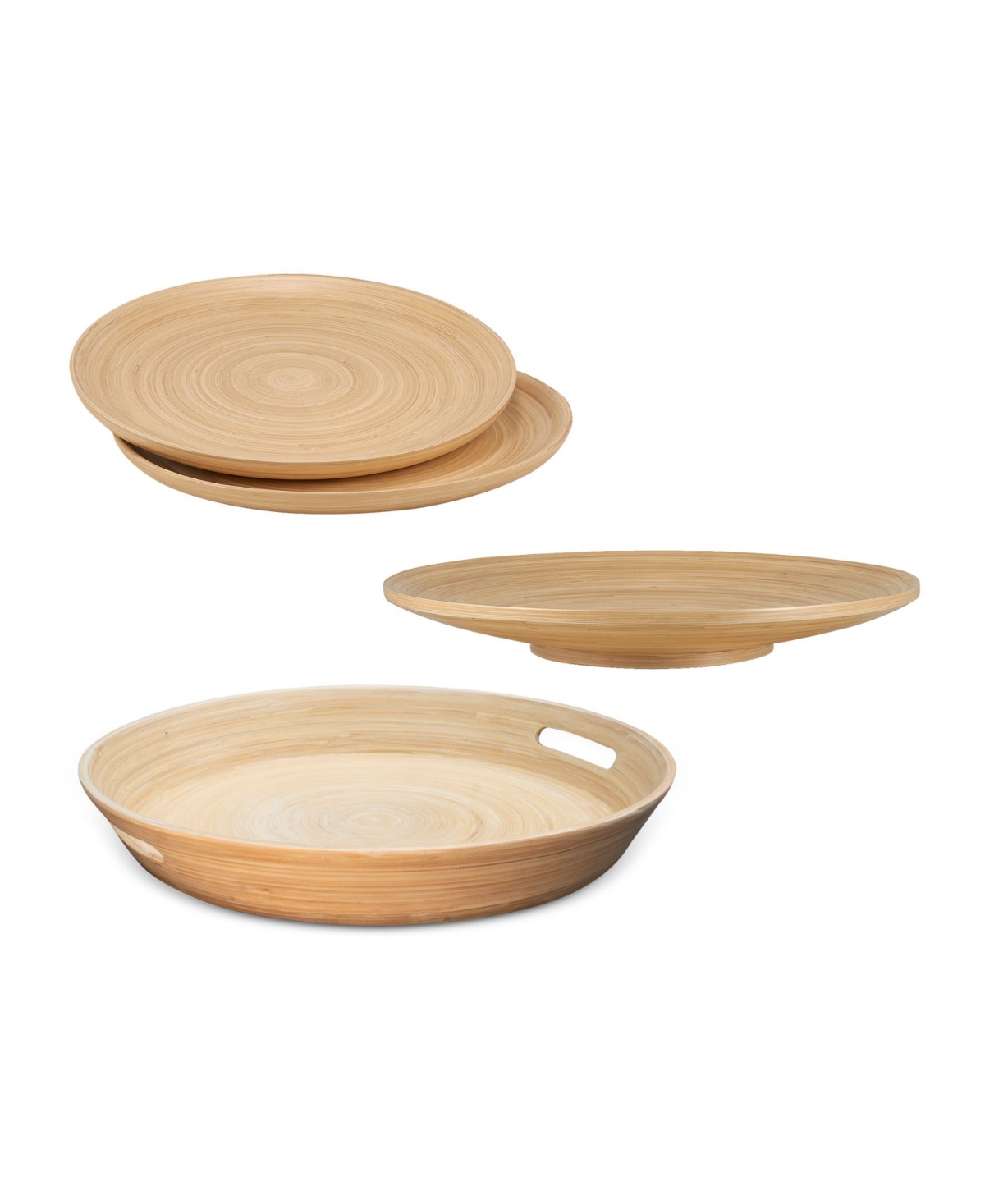 Click here for Joyce Chen Lexa Bamboo 4-Pc. Handcrafted Serving S... prices