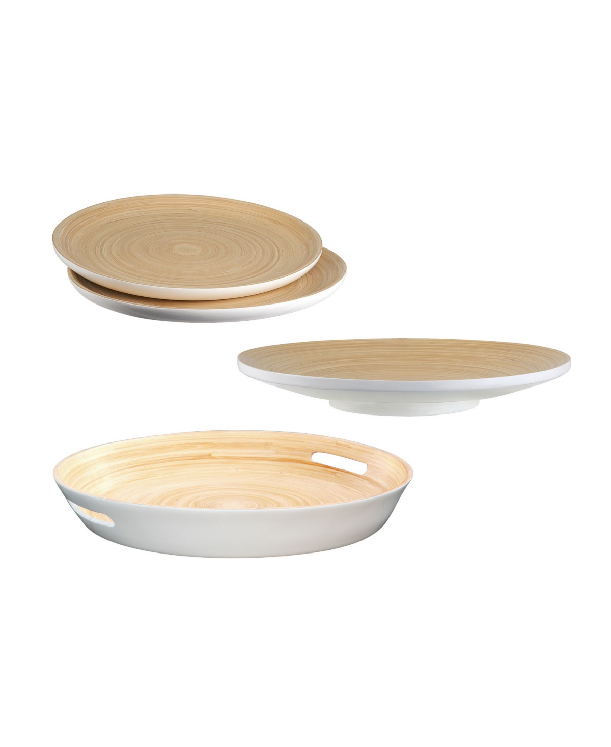 Click here for Joyce Chen Lexa Bamboo 4-Pc. Handcrafted Serving S... prices