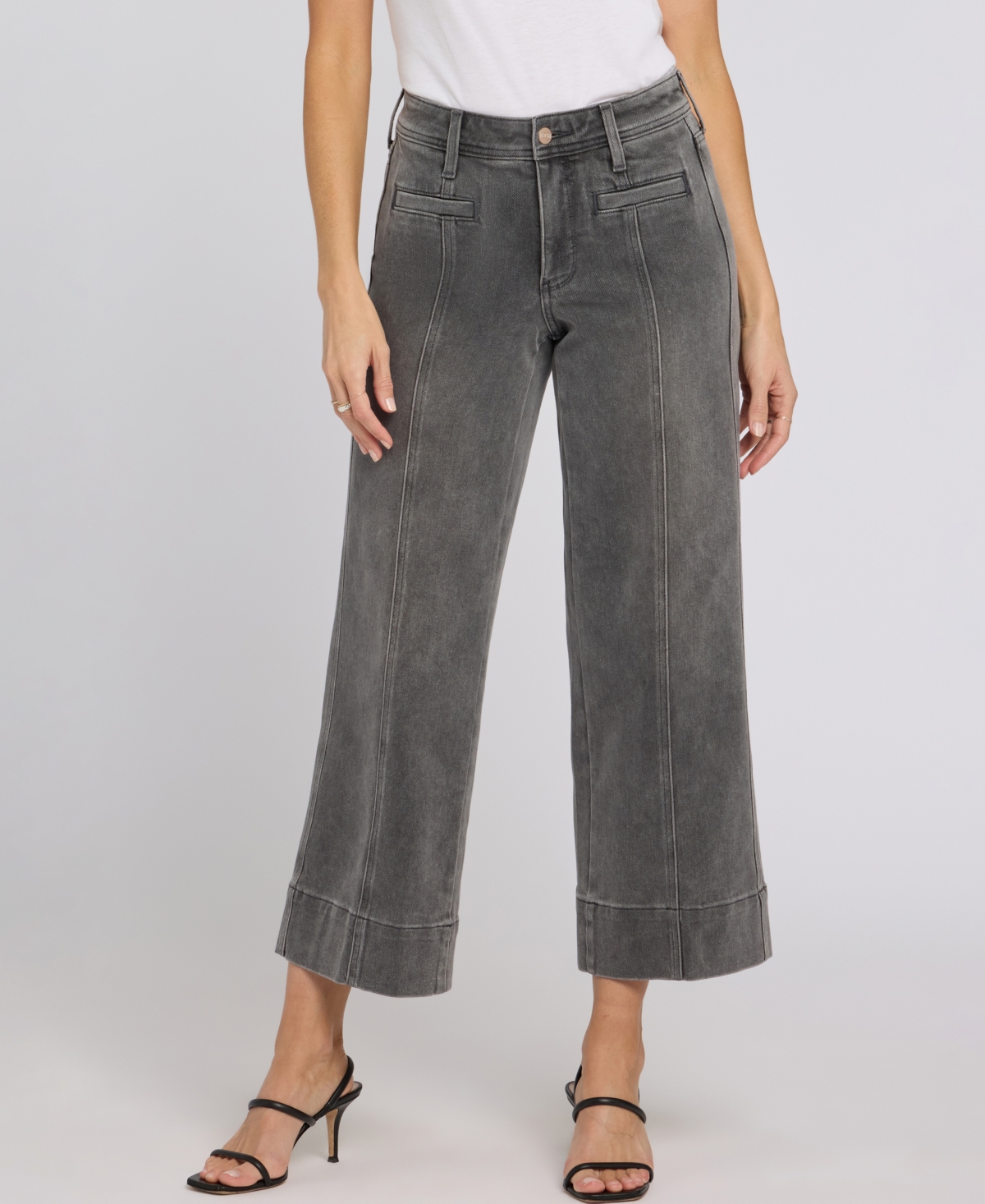 Click here for Nydj Womens Teresa Wide-Leg Ankle Jeans - Dusty As... prices