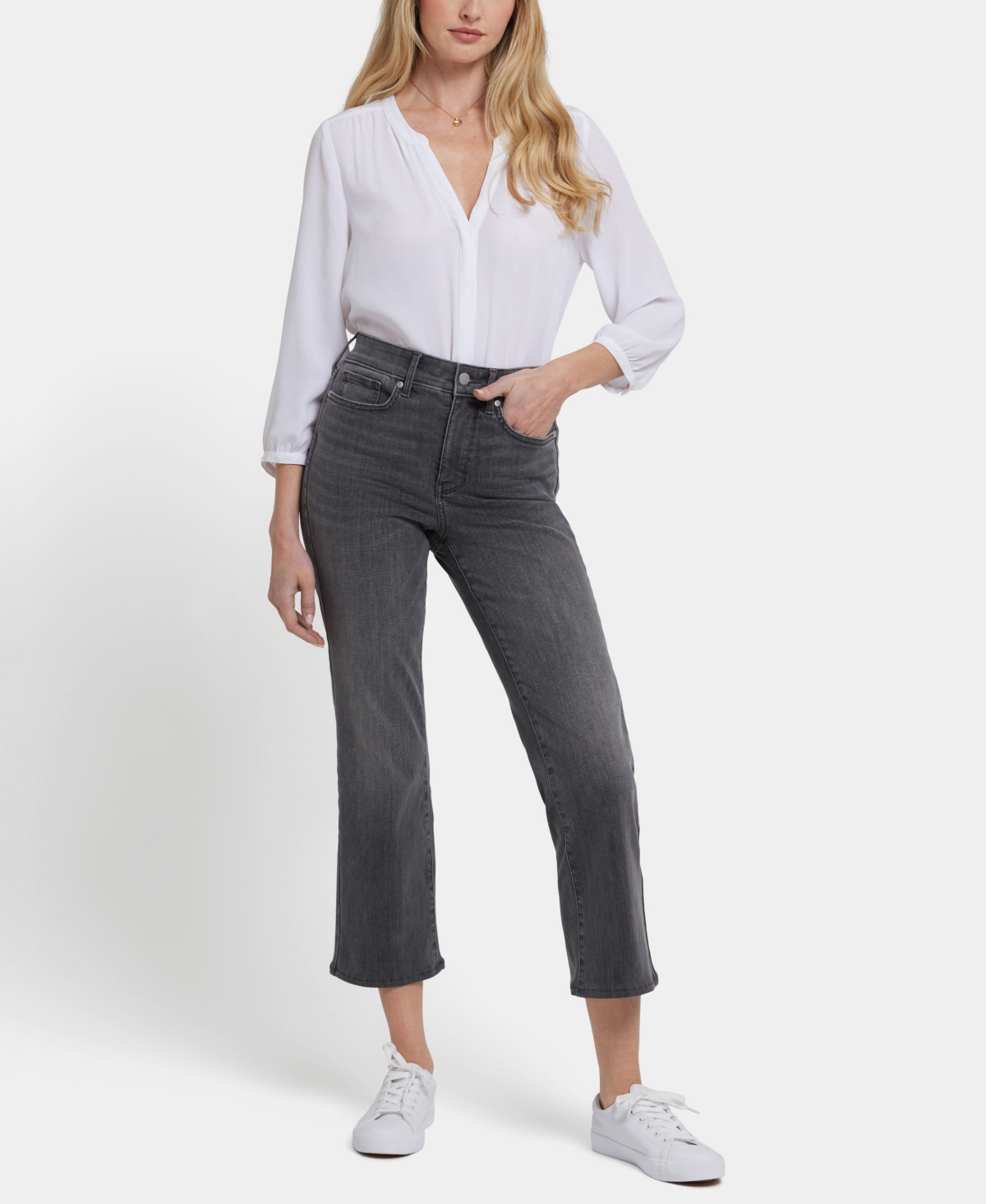 Click here for Nydj Womens High-Rise Marilyn Straight Ankle Jeans... prices