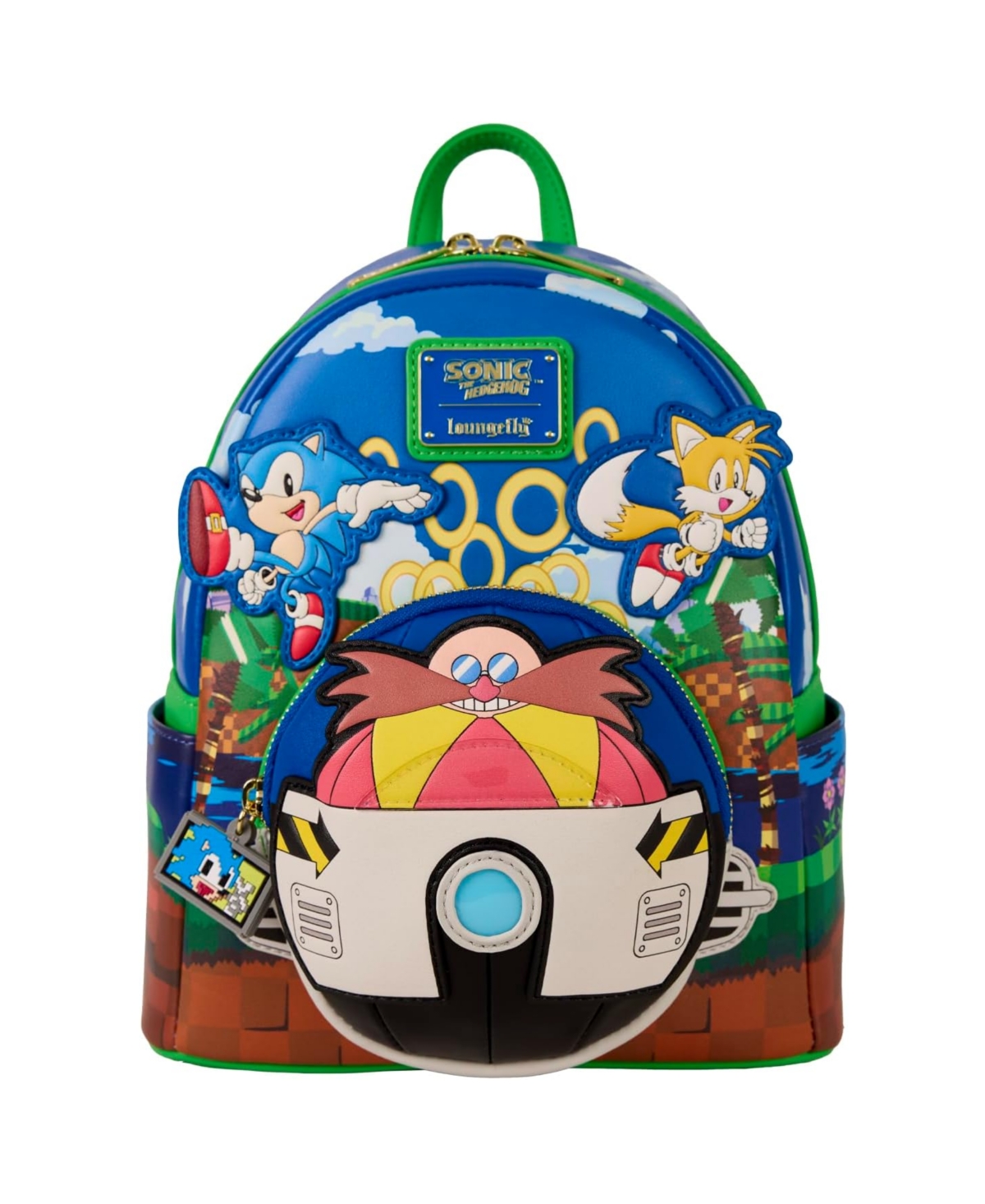 Click here for Sonic Loungefly Sega The Hedgehog Mini Backpack -... prices