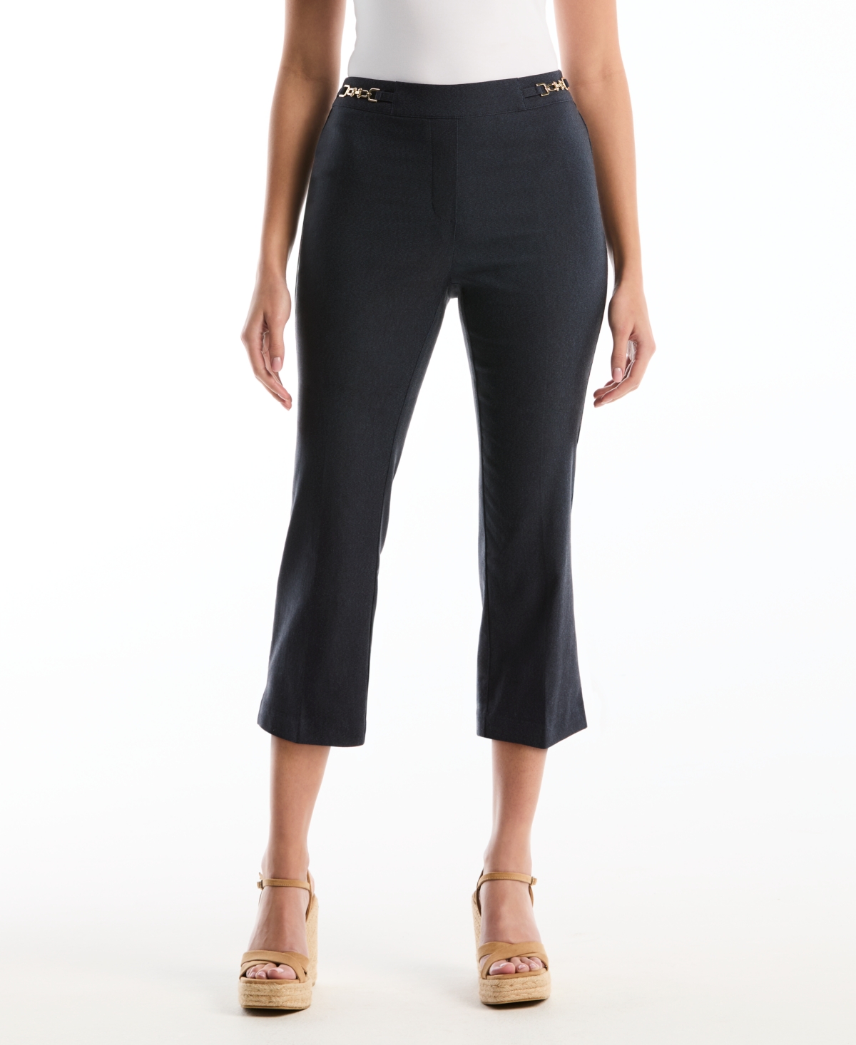 Click here for Rafaella Petite Horse Bit Pull-On Capri Pants - Ri... prices