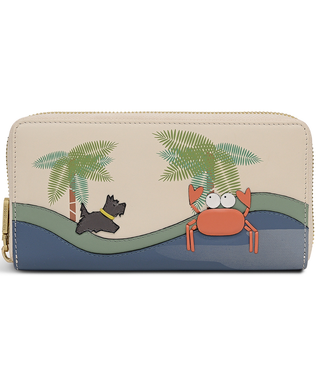 Click here for Radley London Clawde Crab Zip Around Wallet - Salt prices