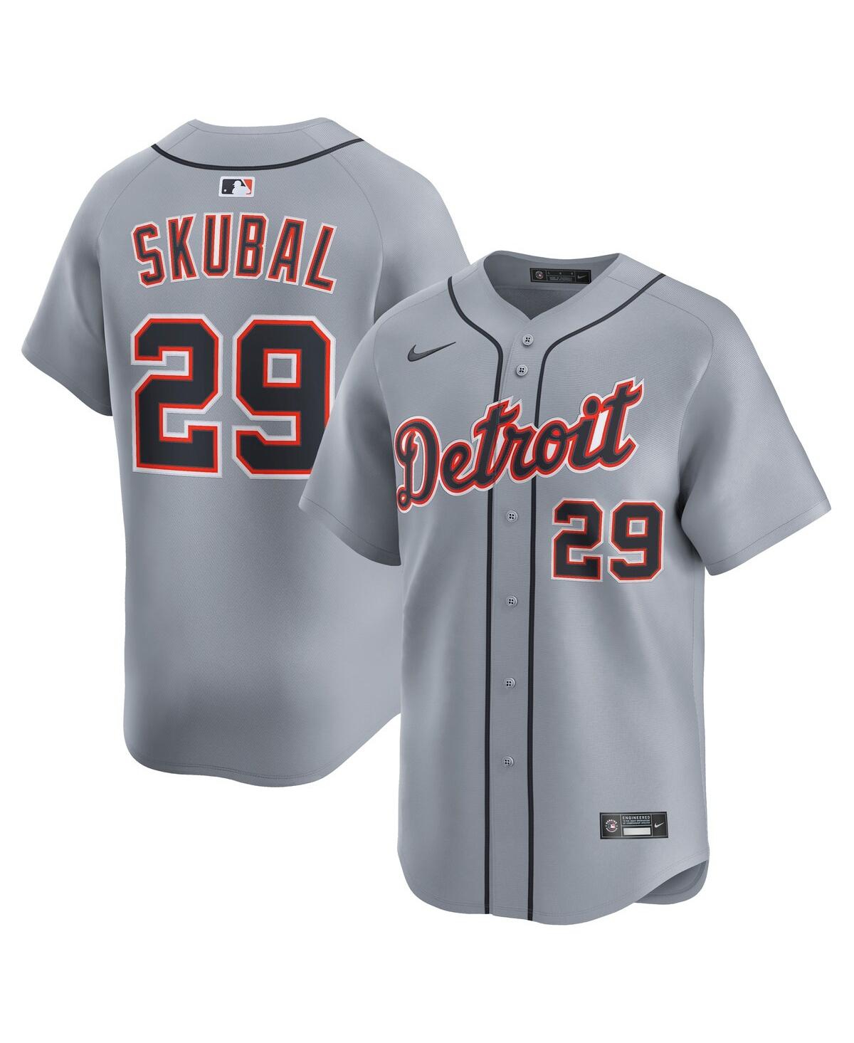 Click here for Nike Mens Tarik Skubal Gray Detroit Tigers Road Li... prices