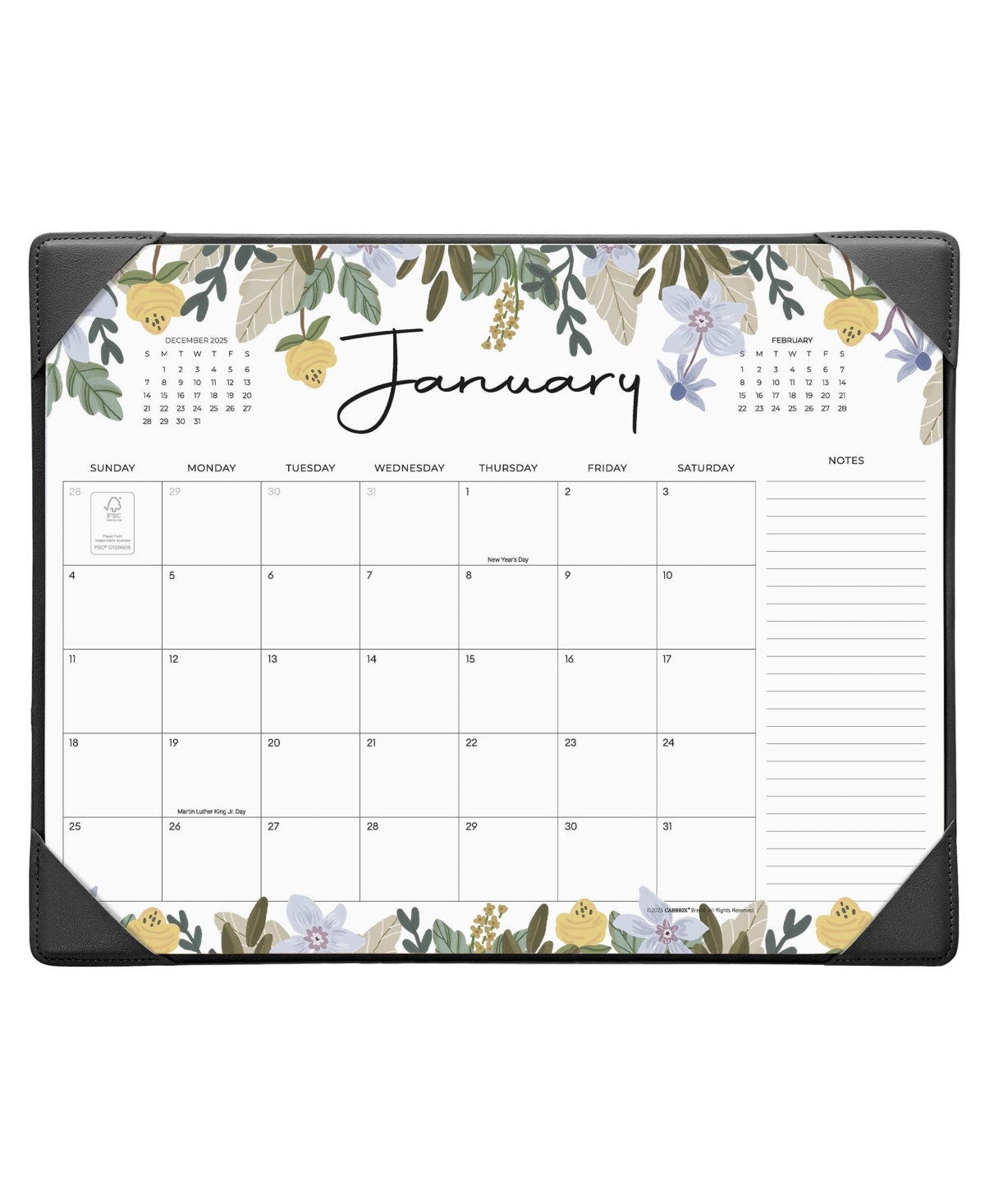 Click here for Gnuadz Desk Calendar 2026 Desktop Mat Floral Blott... prices