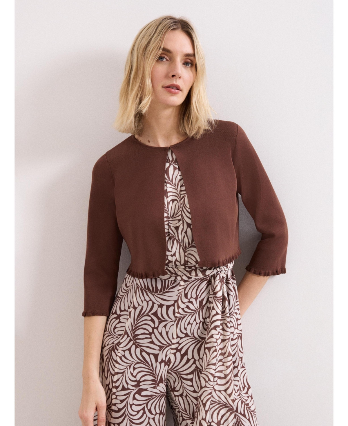 Click here for Phase Eight Womens Mimi Knitted Cropped Cardigan -... prices