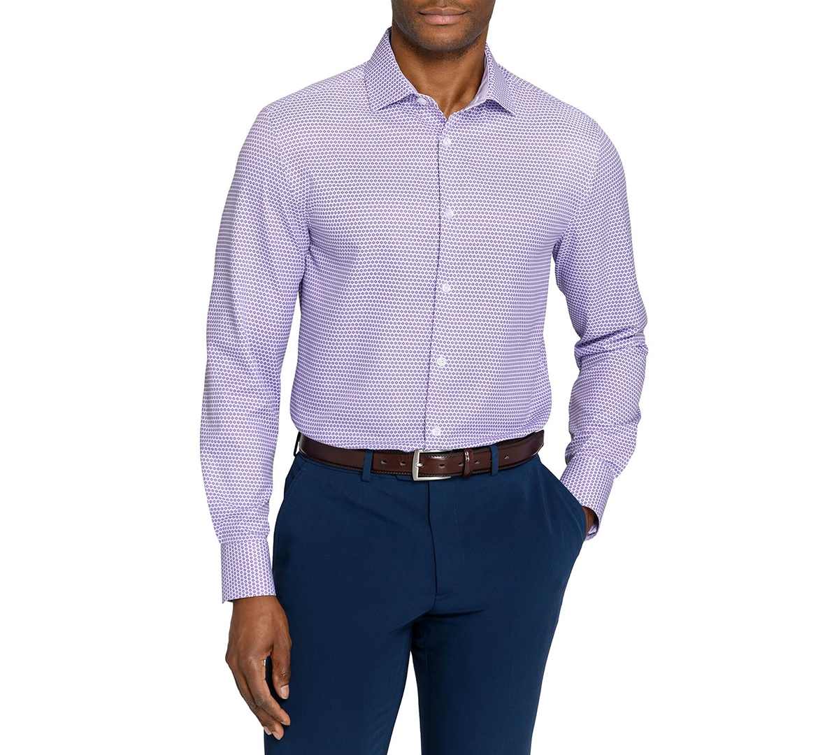 Click here for ConStruct Mens Spread Collar Slim-Fit Performance... prices