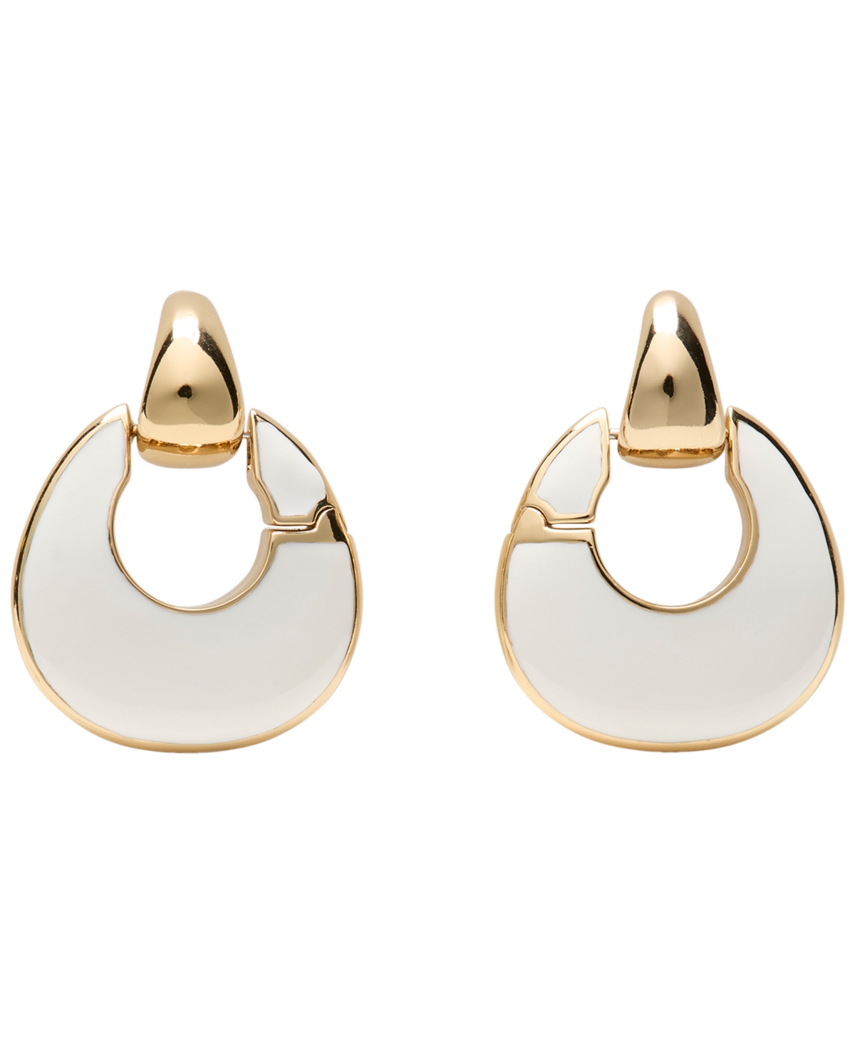 Click here for kate spade new york Gold-Tone Ks Duo Hoop Earrings... prices