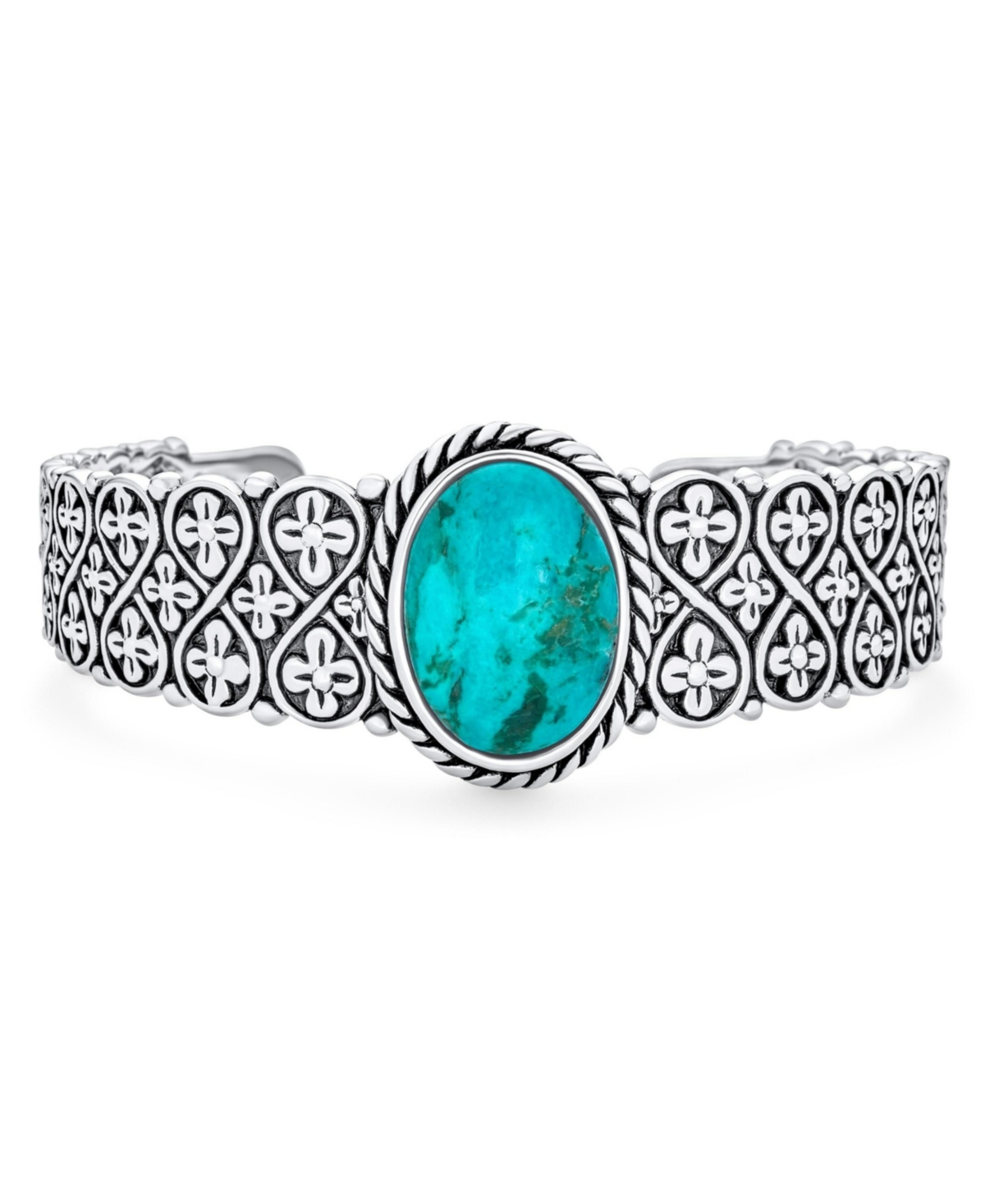 Click here for Bling Jewelry Oval Cabochon Turquoise Stone Statem... prices