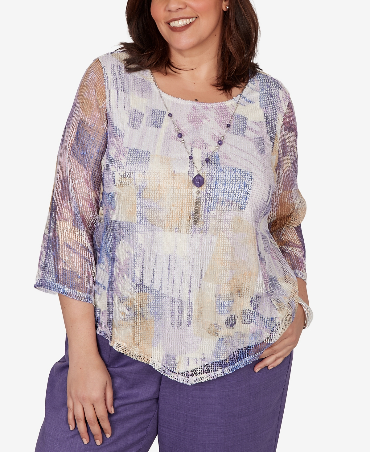 Click here for Alfred Dunner Plus Size Grand Bazaar Stained Glass... prices